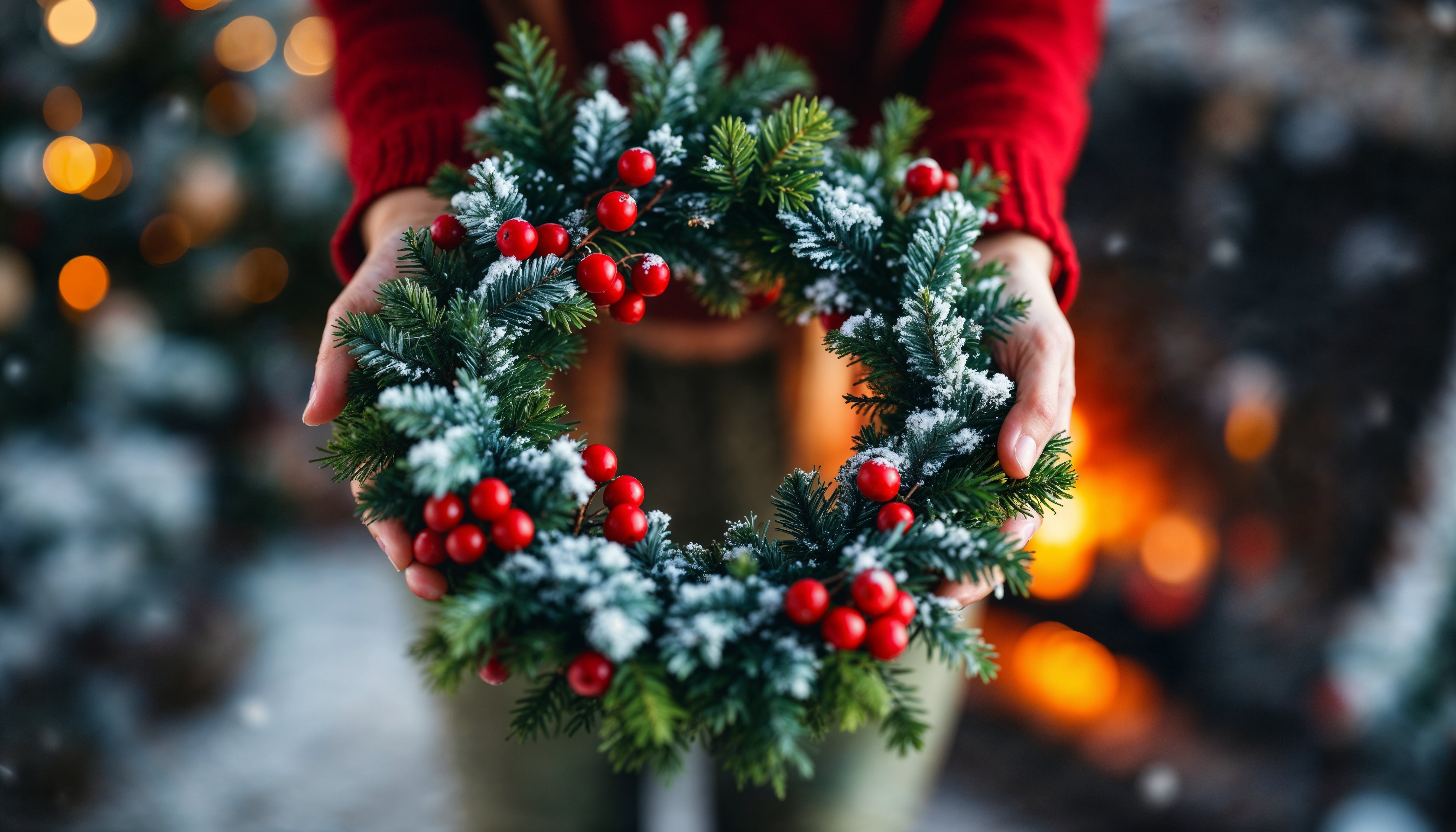 How to Use Garland and Wreaths to Frame Your Christmas Garage Door Cov ...