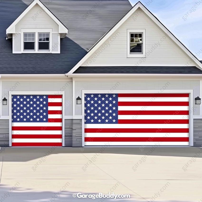 United States Of America Flag | Patriotic Garage Door Cover – GarageBuddy