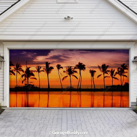 Beach Sunset | Nature Garage Door Cover – GarageBuddy