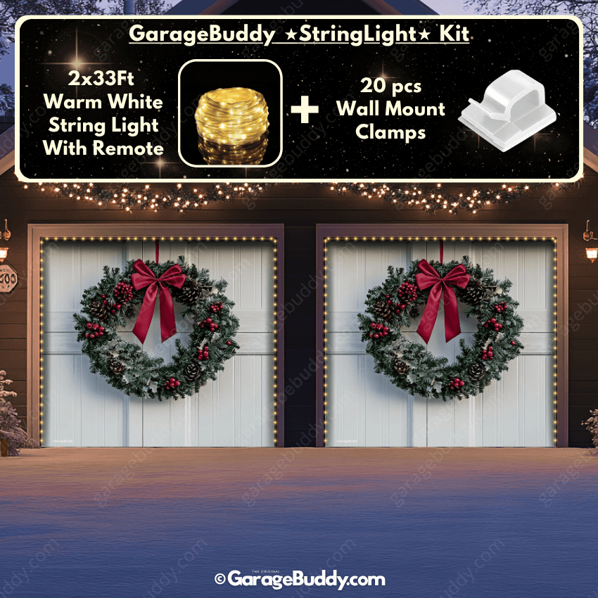 Christmas Wreath | Christmas Garage Door Cover – GarageBuddy