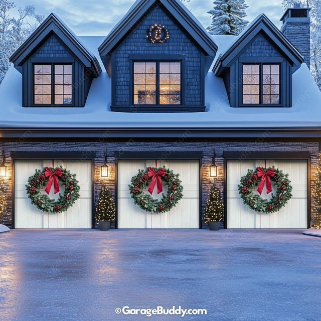 Christmas Wreath | Christmas Garage Door Cover – GarageBuddy