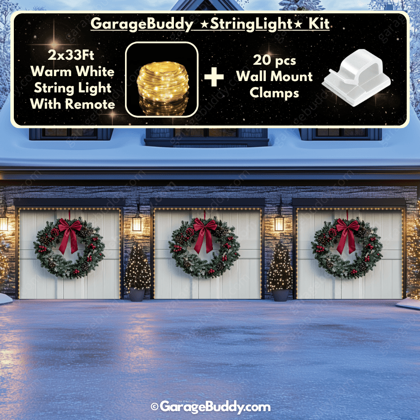 Christmas Wreath | Christmas Garage Door Cover – GarageBuddy