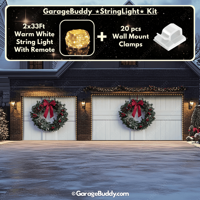 Christmas Wreath | Christmas Garage Door Cover – GarageBuddy