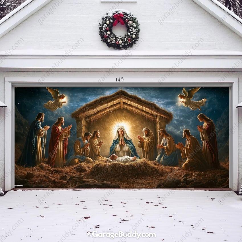 Nativity Scene | Christmas Garage Door Cover – GarageBuddy