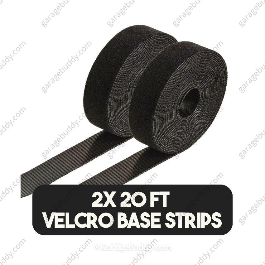 Velcro Base Strip – 20ft (White) | Extra Hold for Garage Door Covers ...